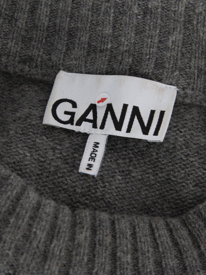 Buy GANNI Graphic O-Neck Pullover Strawberry | Relove